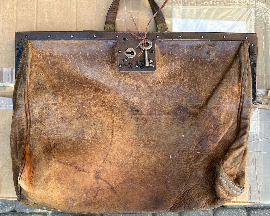 Stara torba skórzana PA BALINGEN | Warszawa | Kup teraz na Allegro Lokalnie