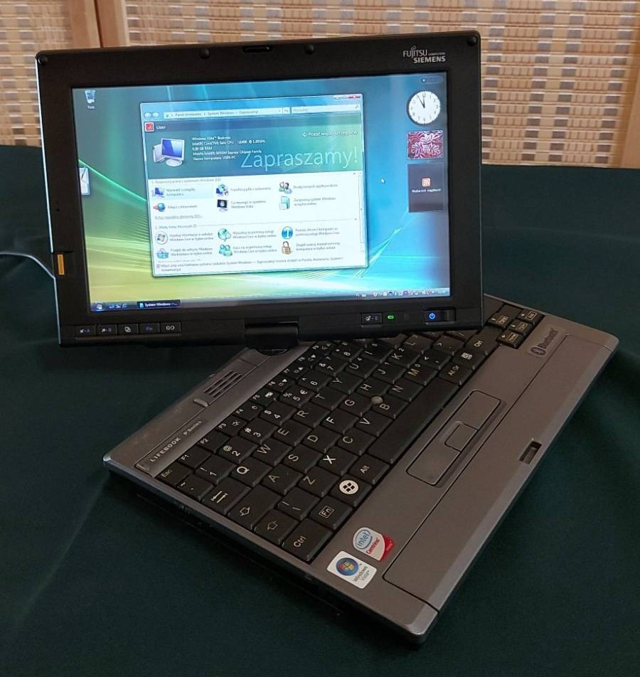 Fujitsu Lifebook P1610 - maleńki laptop z dotykiem | Warszawa ...