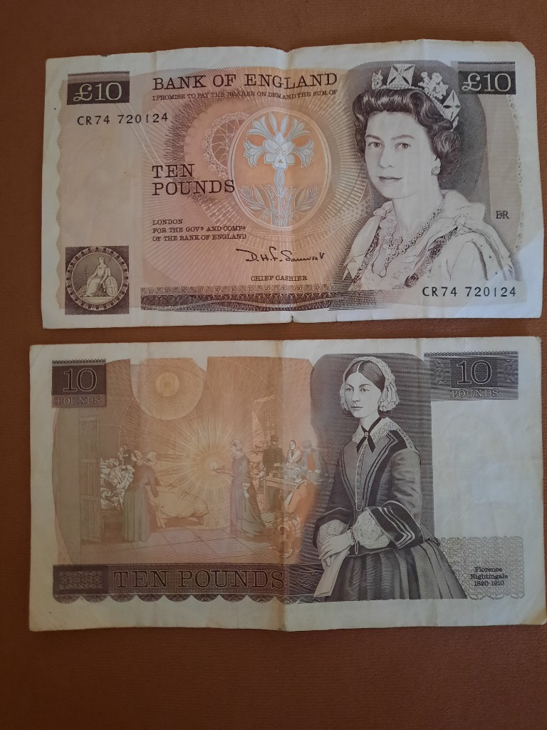 2 banknoty 10 funtowe | Kłodawa | Kup teraz na Allegro Lokalnie