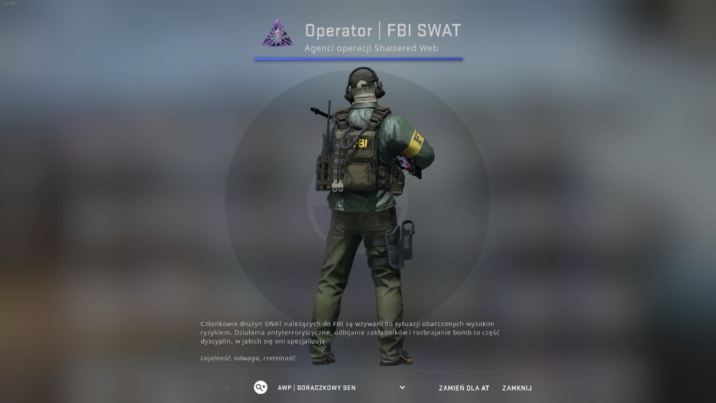 Skin do postaci csgo FBI SWAT | Łódź | Kup teraz na Allegro Lokalnie