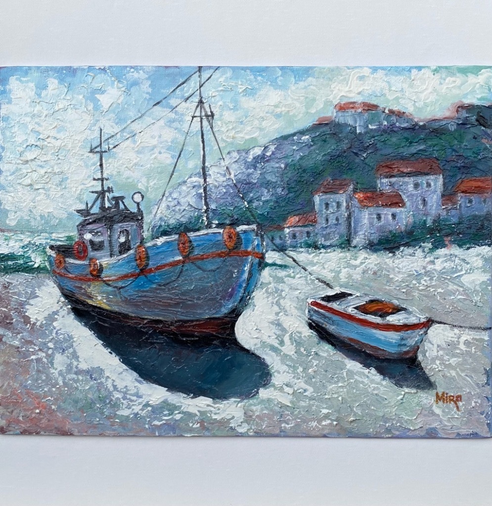 Łódź rybacka obraz akrylowy do pokoju nastolatka | Swarzedz | Kup teraz ...