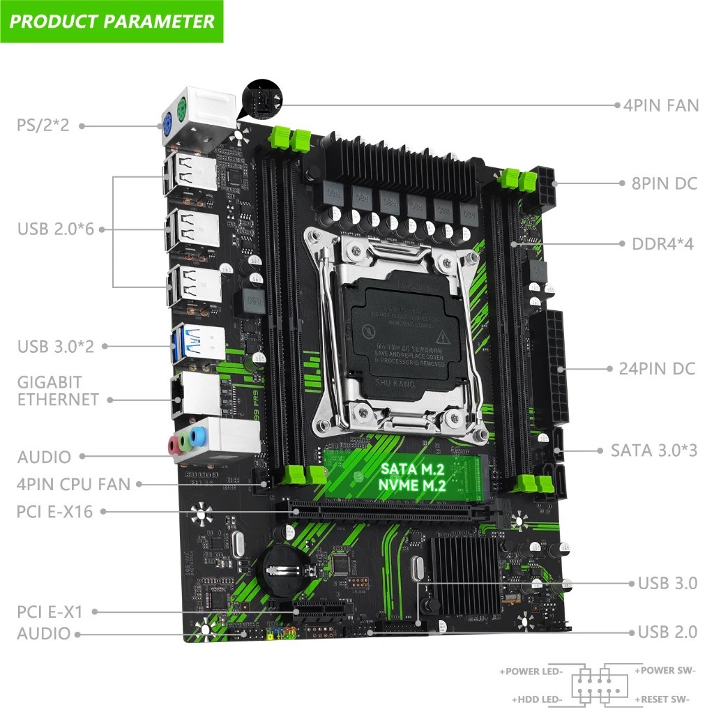 Płyta główna MACHINIST X99 PR9 LGA 20113 DDR4 M 2 Nvme | Szpęgawa | Kup ...