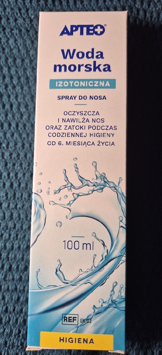 Woda morska APTEO izotoniczna spray do nosa 100 ml higiena | Bełchatów | Kup teraz na Allegro ...