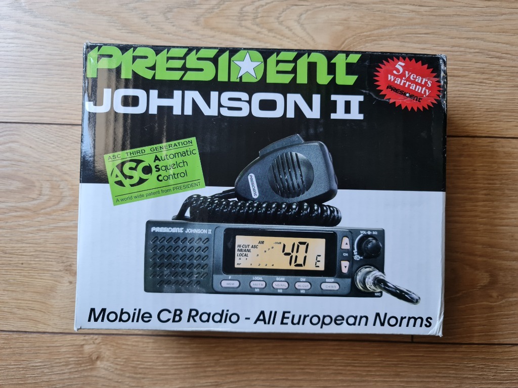 Radio CB President Johnson II ASC | Warszawa | Ogłoszenie na Allegro ...