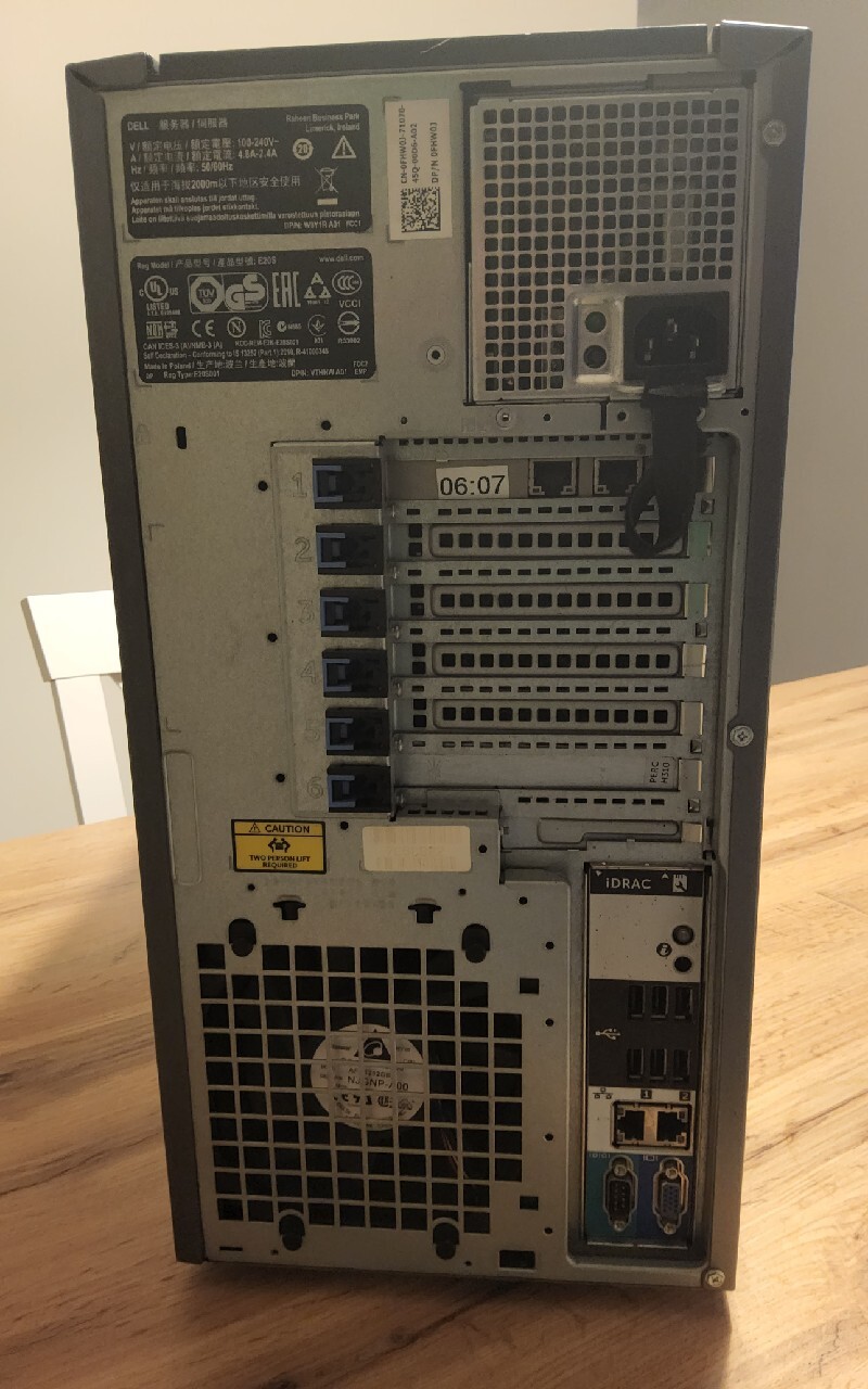 dell poweredge T320 E5-2420 80GB 3x3TB iDRAC 4xLAN | Oświęcim | Kup ...