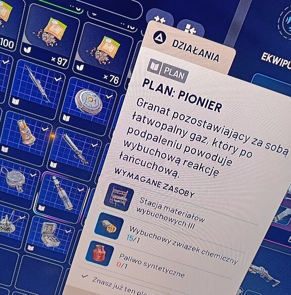 Arc Raiders Blueprint Granat Pionier Plan | Gdynia | Kup teraz na ...