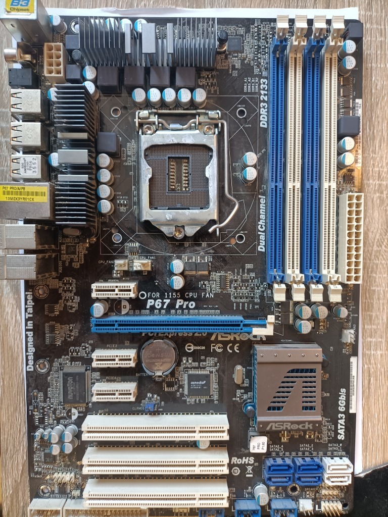 Płyta Główna ASRock P67 Pro LGA 1155 | Łódź | Licytacja na Allegro Lokalnie