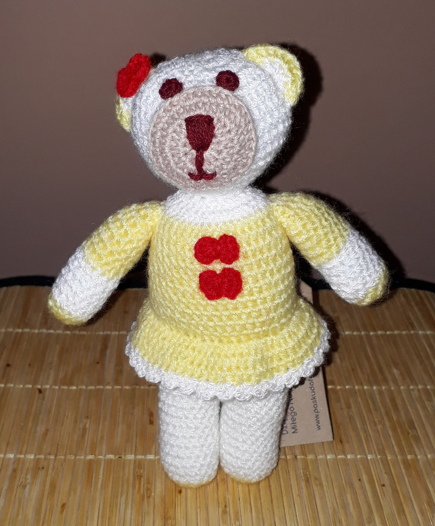 Maskotka Misia ręcznie robiona na szydełku | Gliwice | Kup teraz na ...