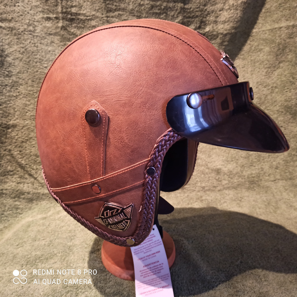 KASK OTWARTY RETRO SKÓRZANE POSZYCIE, MASKA | Knurów | Ogłoszenie na ...