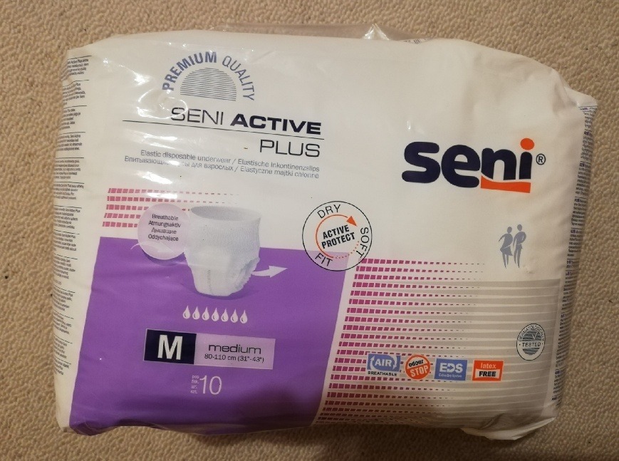 Pieluchomajtki Seni Active Plus M chłonność 7/9 | Zgierz | Kup teraz na ...