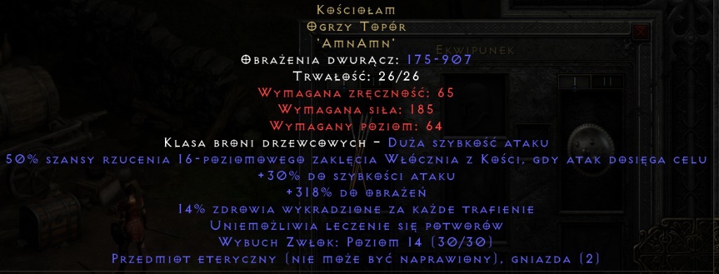 Diablo 2 Resurrected Eth Kościołam Bonehew D2R PC | Warszawa | Kup ...