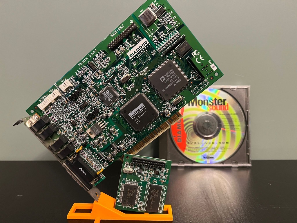 Diamond Monster MX200 Aureal Vortex PCI + Karta Córka DB Wavetable 2MB ...