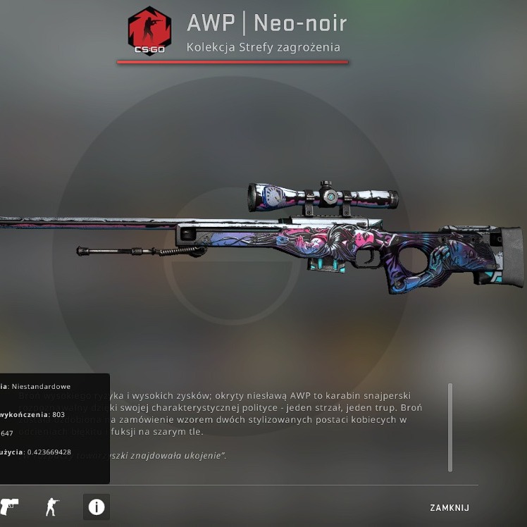 AWP Neo Noir skin CS:GO | Mińsk Mazowiecki | Kup teraz na Allegro Lokalnie AWP Neo Noir skin CS:GO | Mińsk Mazowiecki | Kup teraz na Allegro Lokalnie