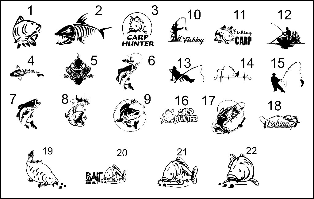 Naklejka na auto karp ryba fishing karp hunter | Kędzierzyn-Koźle | Kup ...