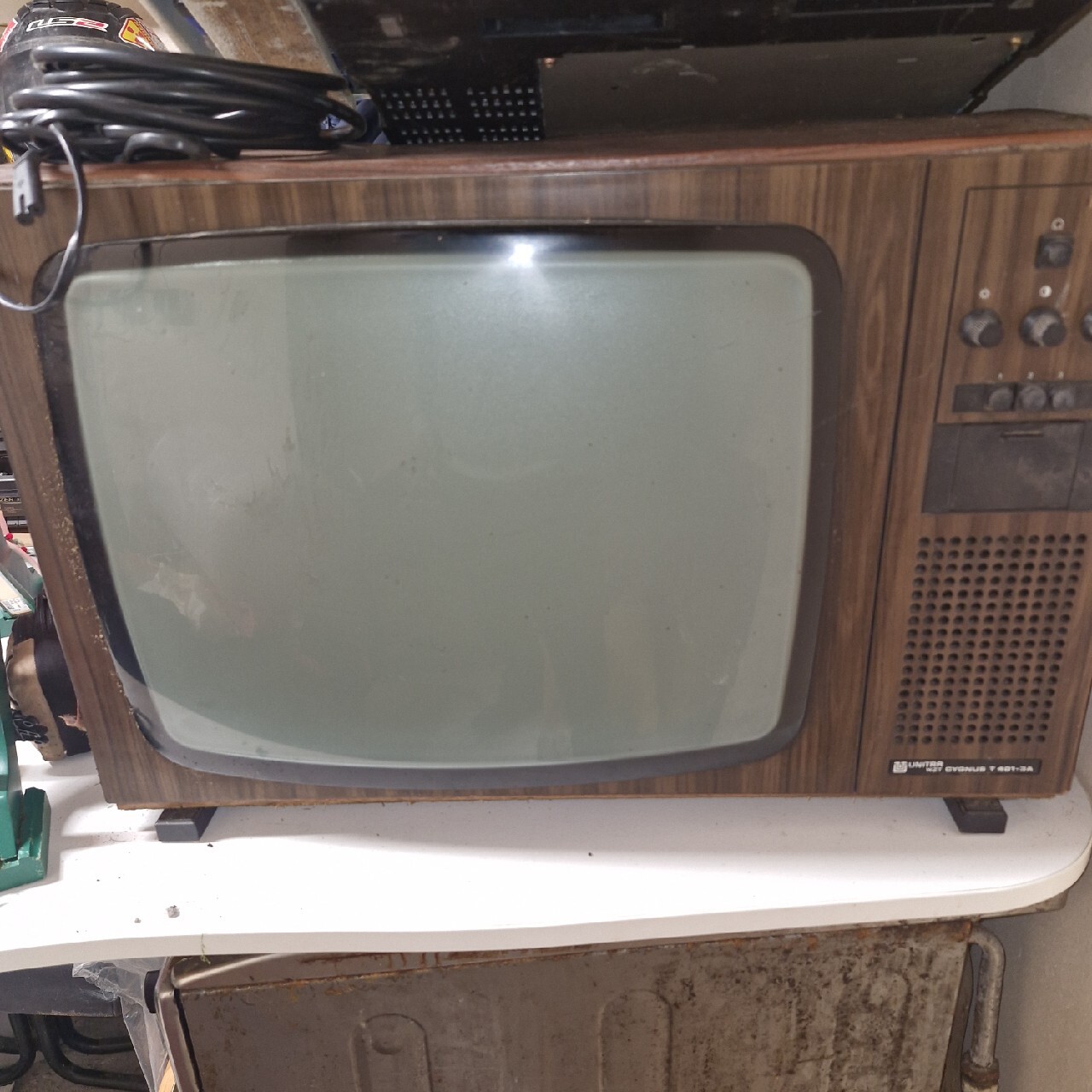 Unitra Cygnus T 4013A martwy na części telewizor PRL kineskop retro TV ...