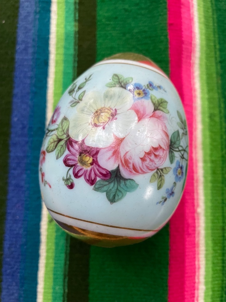 Pisanka, szklane jajko ręcznie malowane, kwiaty | Józefów | Kup teraz ...