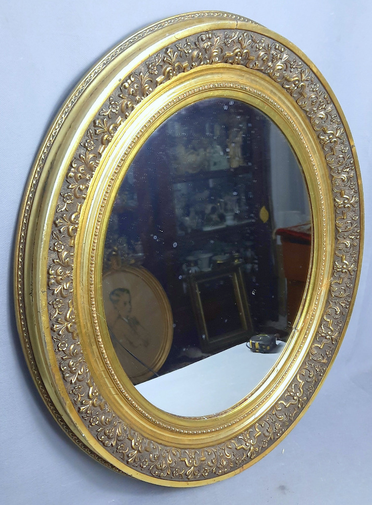 Stara Złota Rama Portetowa Owal Lustro | Nowy Sącz | Ogłoszenie na ...