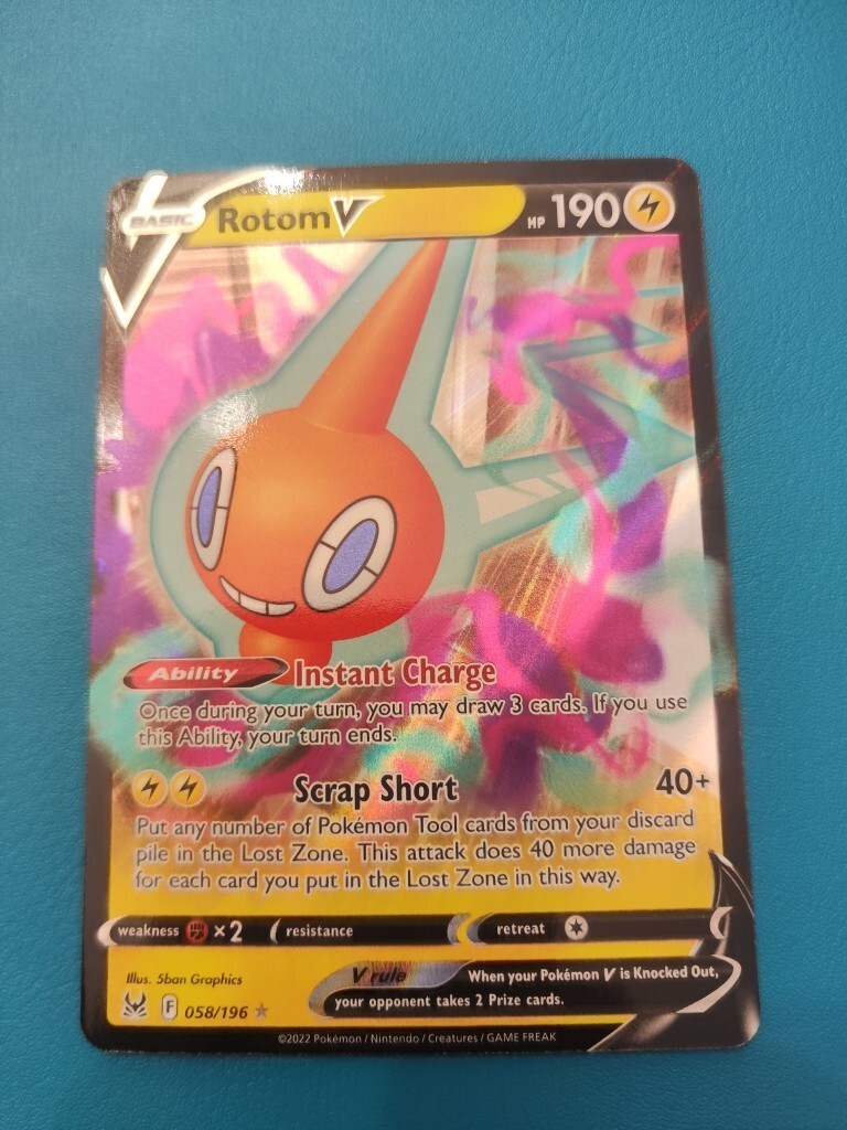 Rotom V 058/196 karta pokemon TCG | Łódź | Kup teraz na Allegro Lokalnie