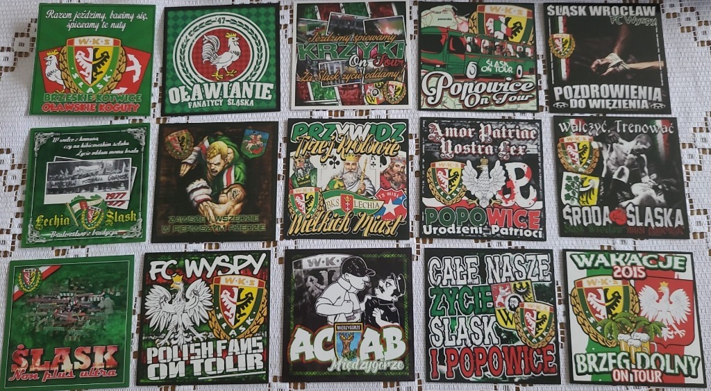 Vlepki Śląsk Wrocław Lechia Motor Stare Wzory | Olkusz | Licytacja na ...