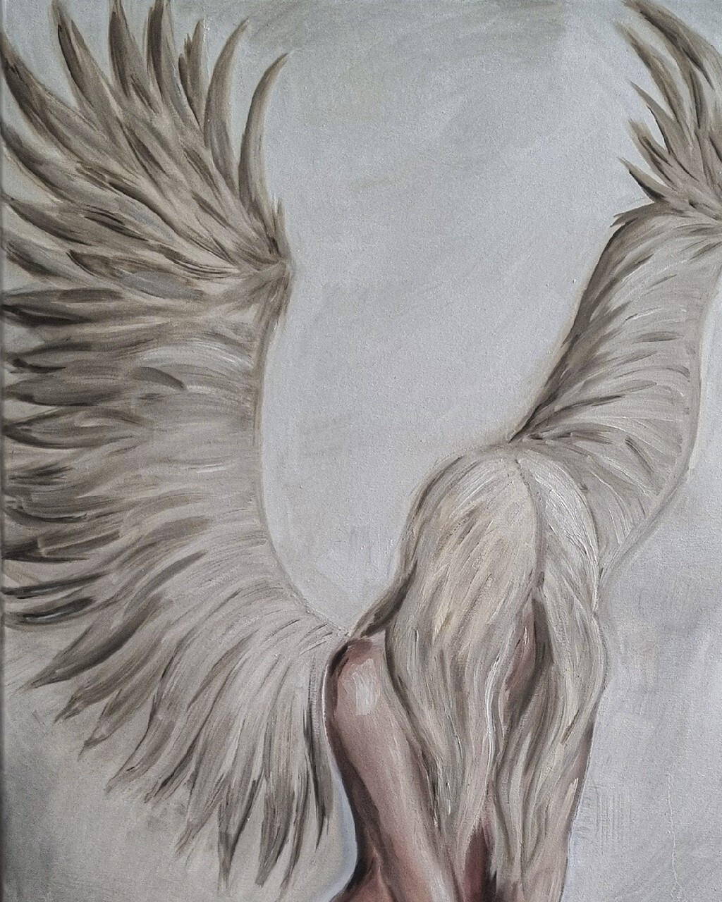 UPADŁY ANIOŁ Obraz olejny na płótnie 80x100cm | Szczecin | Kup teraz na ...