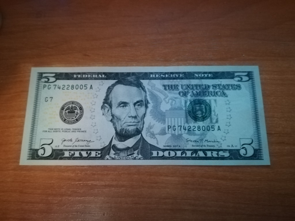 BANKNOT USA 5 DOLARÓW 2017 UNC | Wyszków | Kup teraz na Allegro Lokalnie BANKNOT USA 5 DOLARÓW 2017 UNC | Wyszków | Kup teraz na Allegro Lokalnie