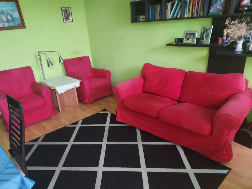 Komplet Wypoczynkowy Sofa dwa fotele IKEA EKTORP ! | Kraków | Kup teraz ...