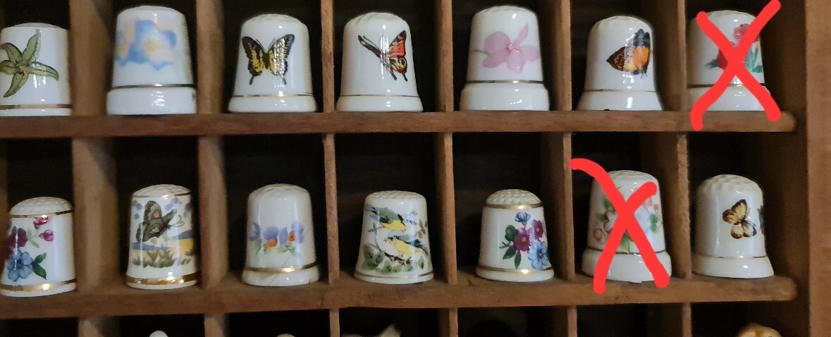 Naparstek porcelanowy różne kraje stan bdb | Ławki | Kup teraz na ...