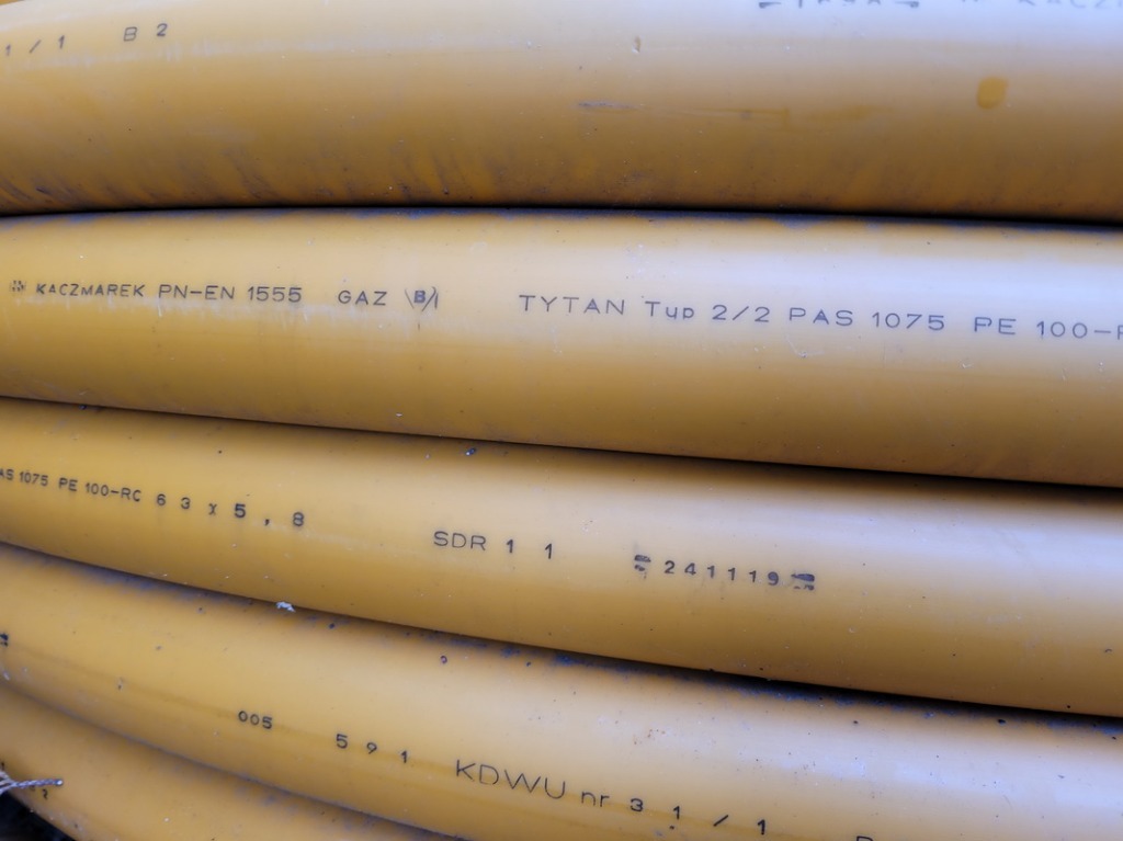 Rura gazowa Tytan PE100 RC 63x5,8 SDR11 | Wschowa | Kup teraz na Allegro Lokalnie