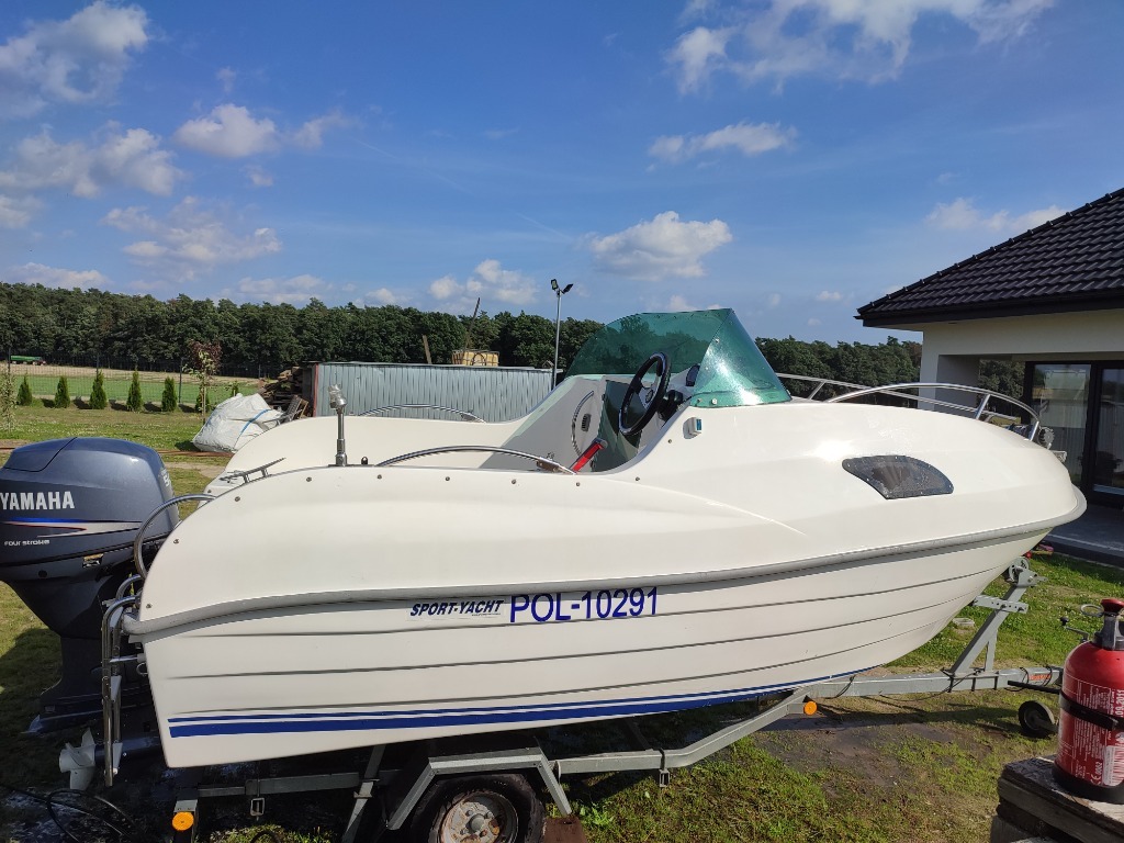 Łódź Yacht Flaming 430 + YAMAHA 50KM | Legionowo | Ogłoszenie na ...