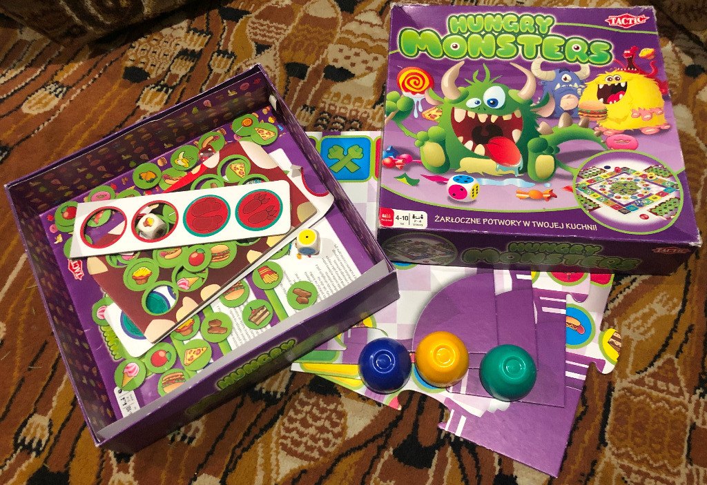Głodne potwory HUNGRY MONSTERS gra planszowa 4+ | Wałbrzych | Kup teraz ...