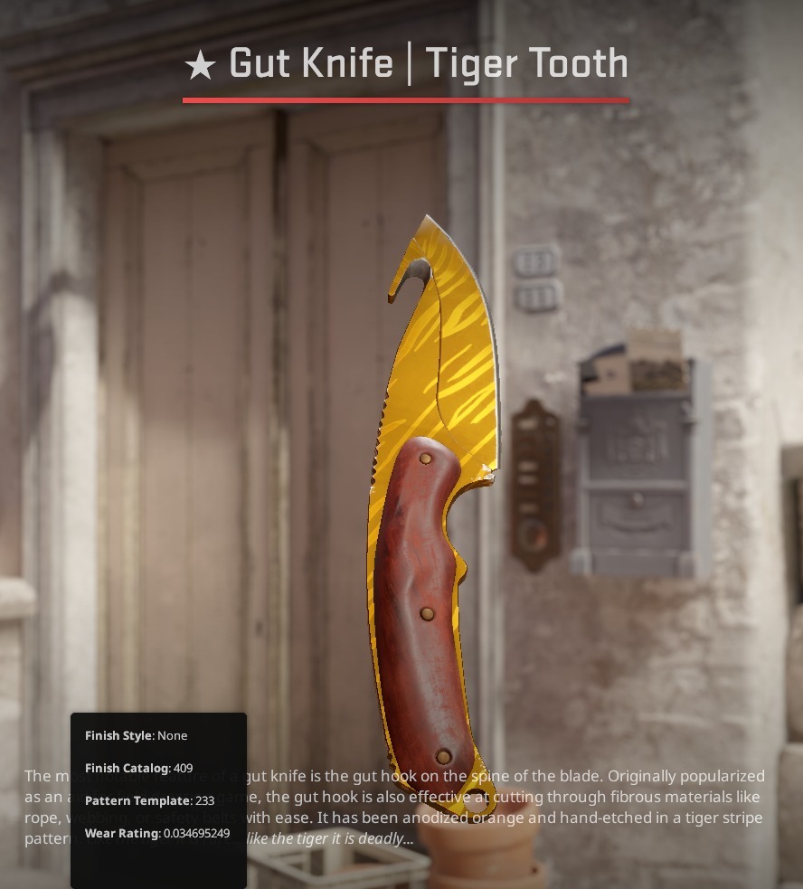 Gut knife - Tiger tooth | cs:go skin | Warszawa | Kup teraz na Allegro ...