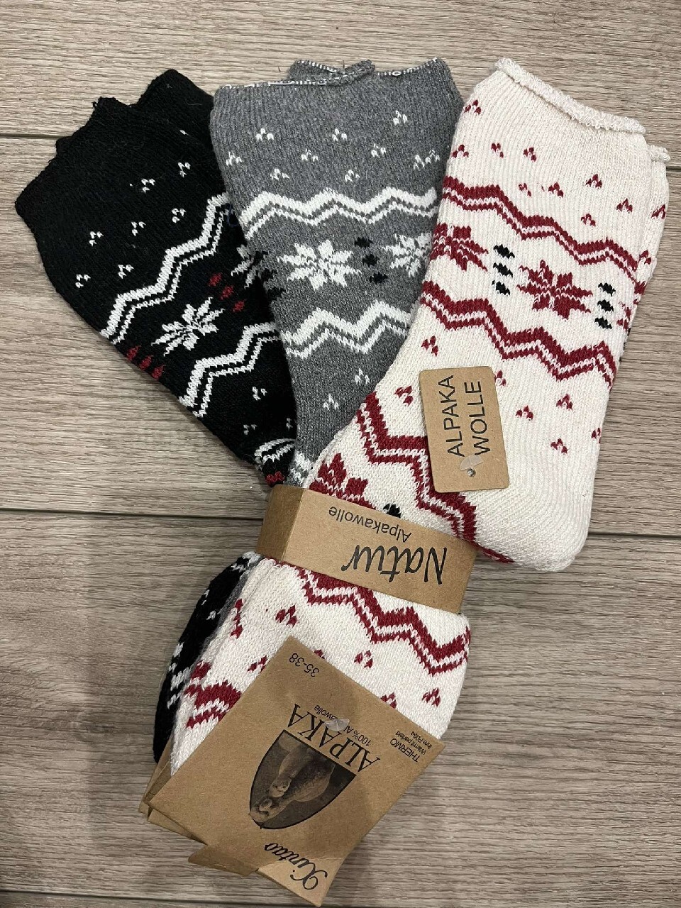 Skarpety damskie wełniane z alpaki | Załęcze Wielkie | Kup teraz na Allegro Lokalnie