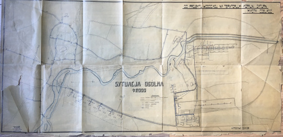 Czeladź stara mapa z 1923 roku | Szałsza | Licytacja na Allegro Lokalnie