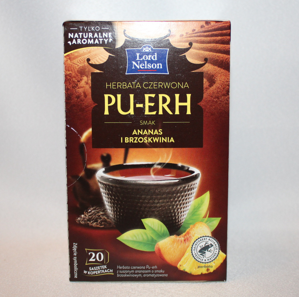 Lord Nelson herbata czerwona Puerh brzoskwinia ananas 20t ananasowa ...