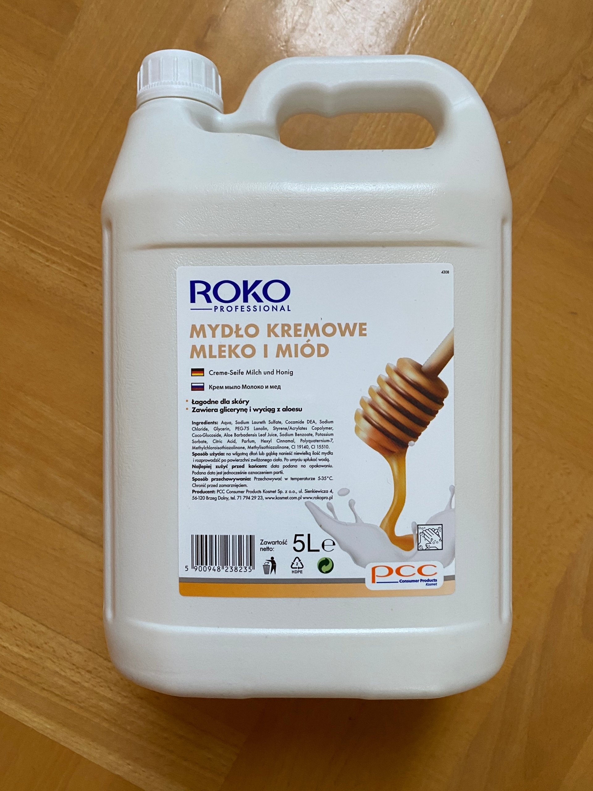 ROKO mydło w płynie kremowe 5L miód i mleko | Kraków | Kup teraz na ...