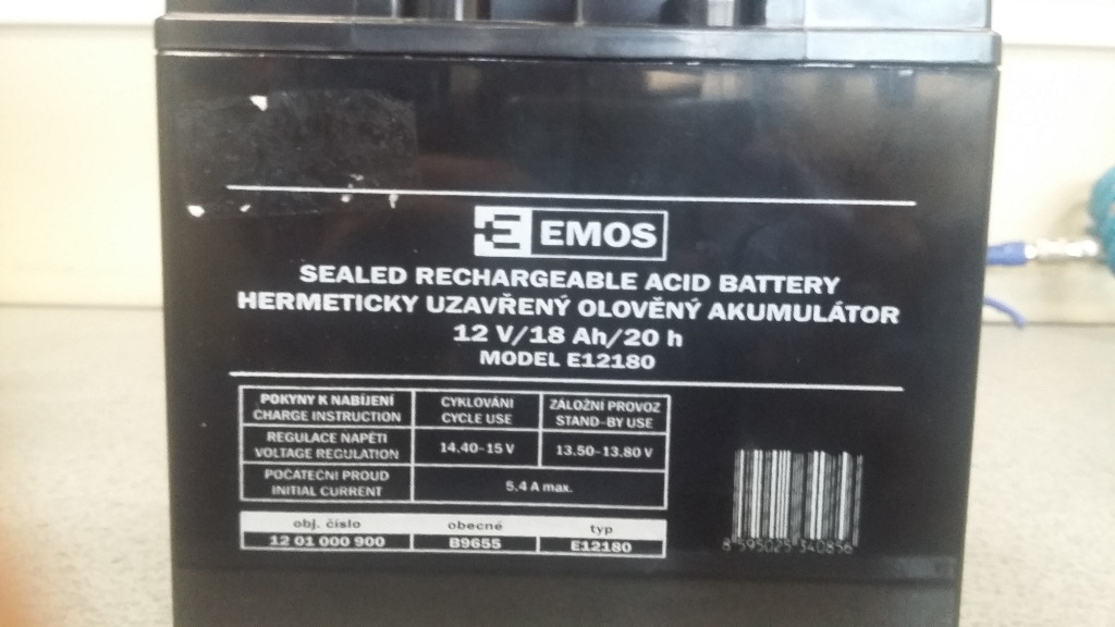 Akumulator Emos 12 v 18Ah | Rawicz | Kup teraz na Allegro Lokalnie