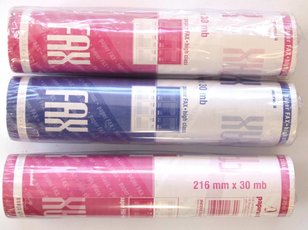 Papier fax 216 mm x 30 m 4 rolki | Siedlce | Kup teraz na Allegro Lokalnie