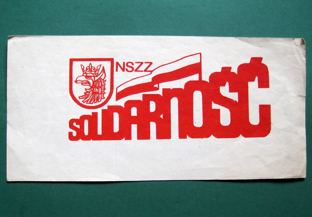 NSZZ SOLIDARNOŚĆ Szczecin LOGO lata 80-te 30x14 | Szczecin | Kup teraz ...