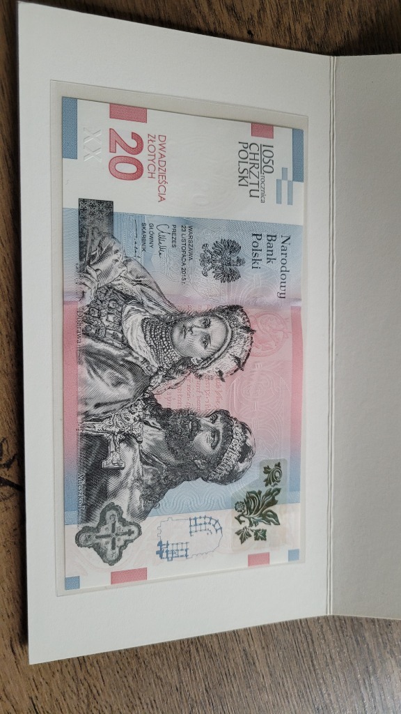 Banknot 20zl Chrzest Polski | Legionowo | Kup teraz na Allegro Lokalnie