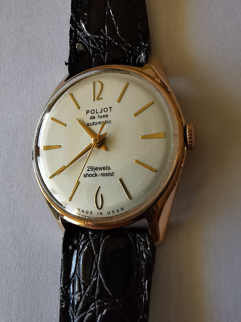 złoty POLJOT de luxe automatic 29 jewels 14k 0,583 | Lubin | Ogłoszenie na Allegro Lokalnie