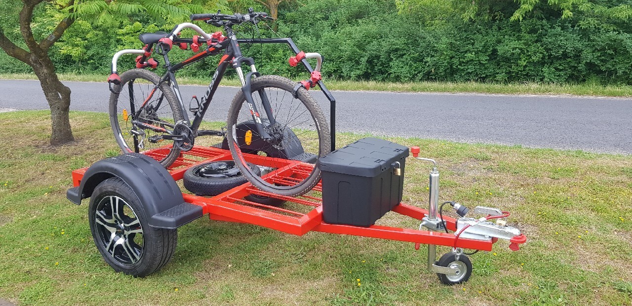 Przyczepka 2w1 do przewozu rowerów, rowerowa | Białośliwie | Kup teraz ...