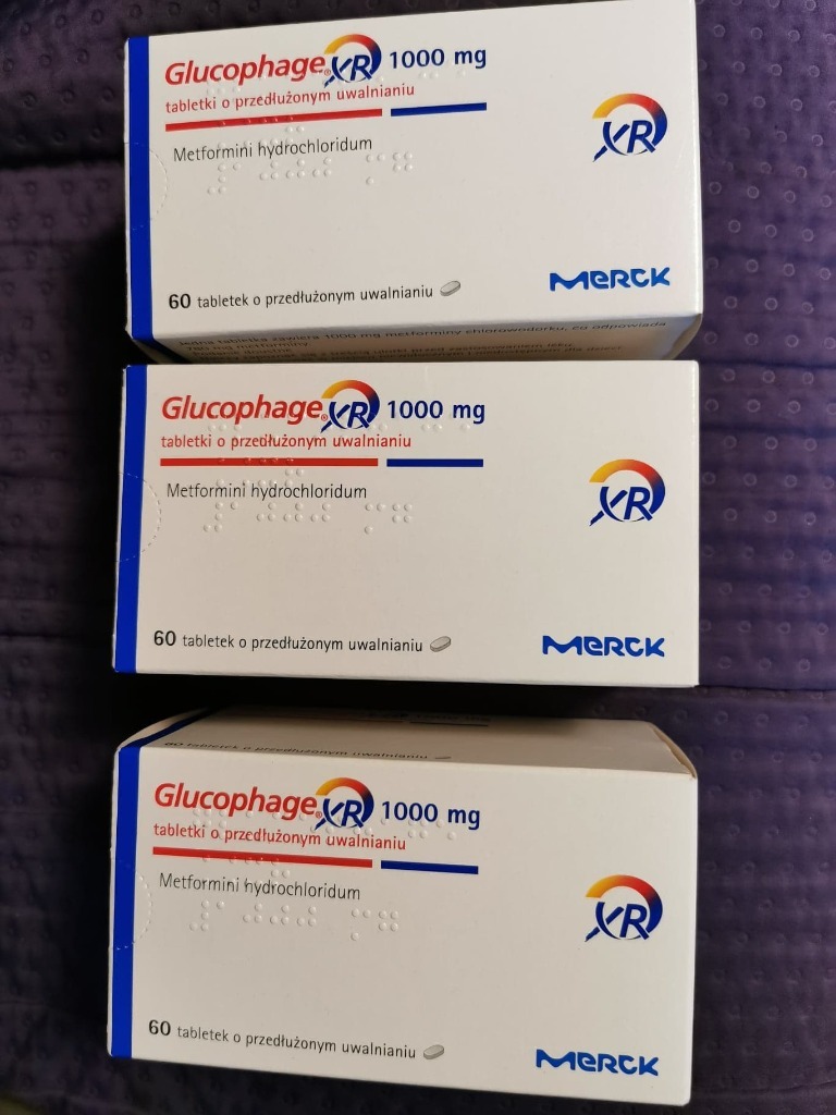 metformax Siofor Glucophage XR 1000 mg 60 tabletek | Warszawa | Kup ...