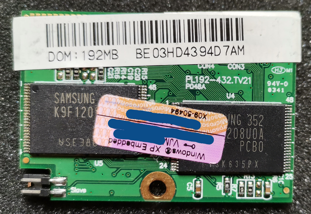 Disk On Module DOM 192MB Windows XP embedded | Kraków | Kup teraz na ...
