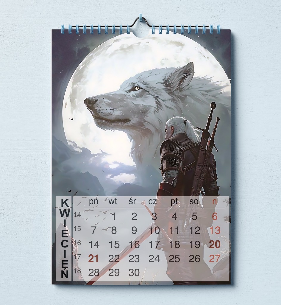 KALENDARZ WIEDZMIN 2025 A3 + MAPA | Susz | Kup teraz na Allegro Lokalnie
