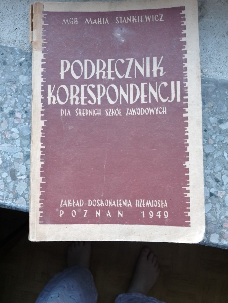 Podręcznik korespondencji Maria Stankiewicz 1949 | Poręba Spytkowska ...