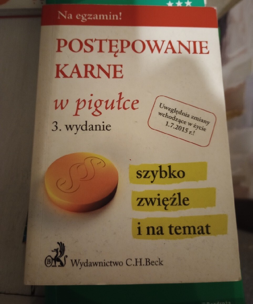 Postepowanie karne w pigulce | Warszawa | Kup teraz na Allegro Lokalnie