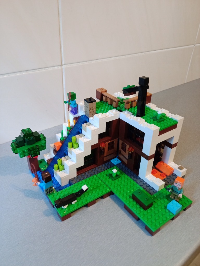 LEGO Minecraft 21134 Baza pod wodospad, kompletny | Poznań | Kup teraz ...
