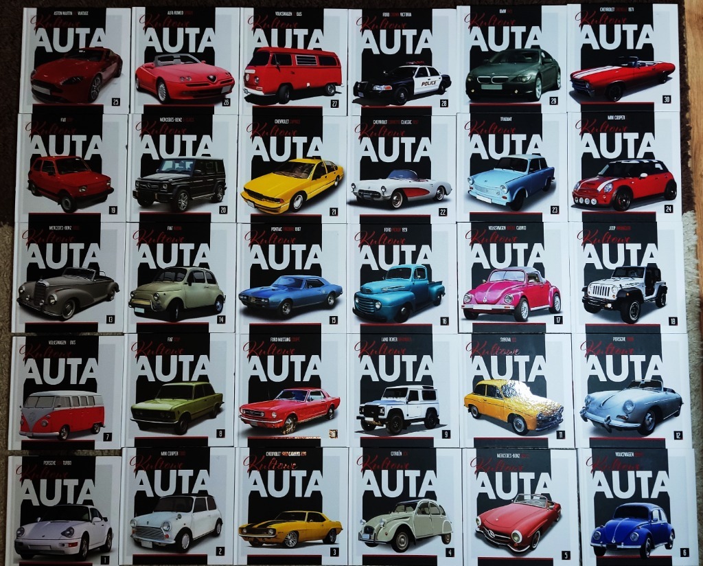 KULTOWE AUTA-KOLEKCJA 60 MODELI z albumami | Dąbrowa Górnicza ...