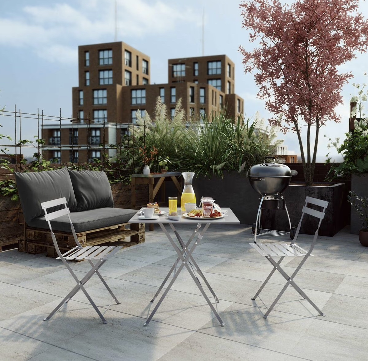 Stolik ogrodowy składany Flora 70x70 cm Naterial | Warszawa | Kup teraz ...