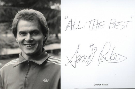Pakos George uczestnik MŚ 1986 KAN autograf | Ruda Śląska | Kup teraz ...